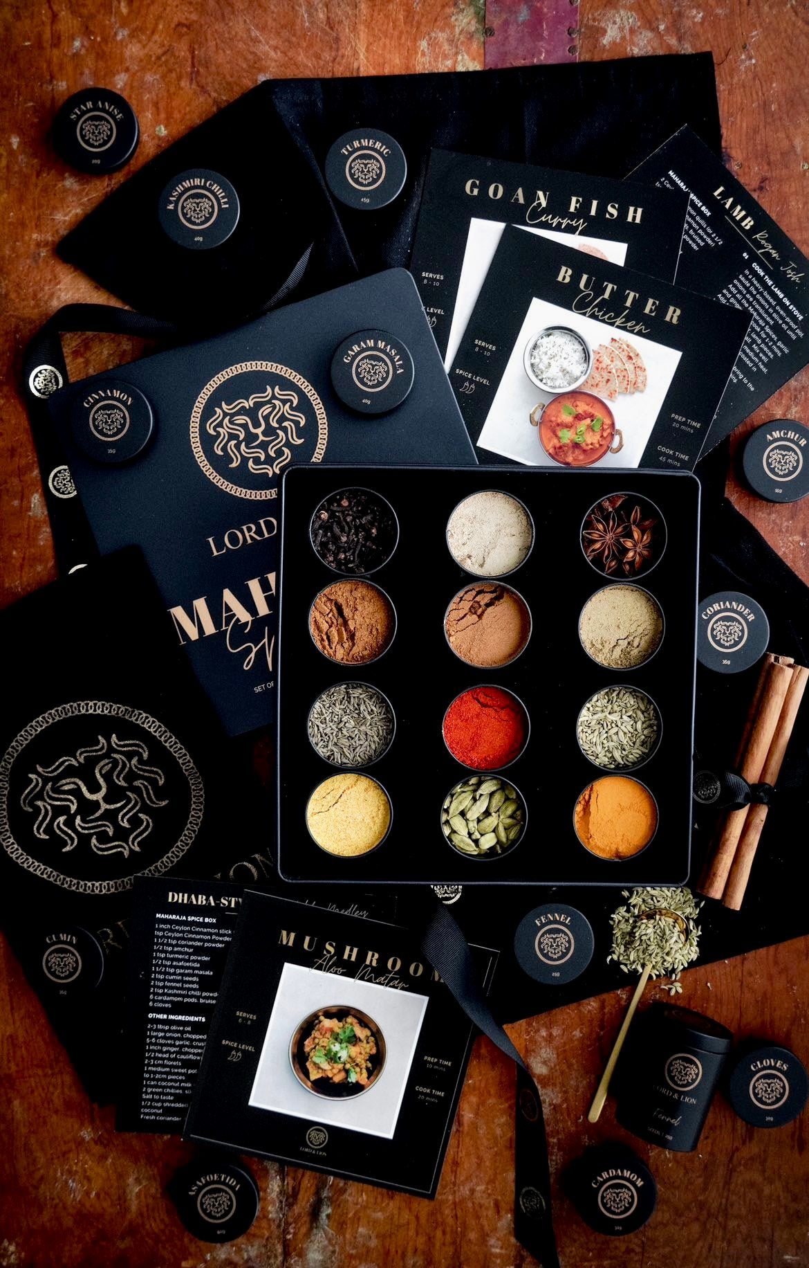 The Maharaja Gift Box: Cook with Authentic Indian Spices | Lord & Lion ...